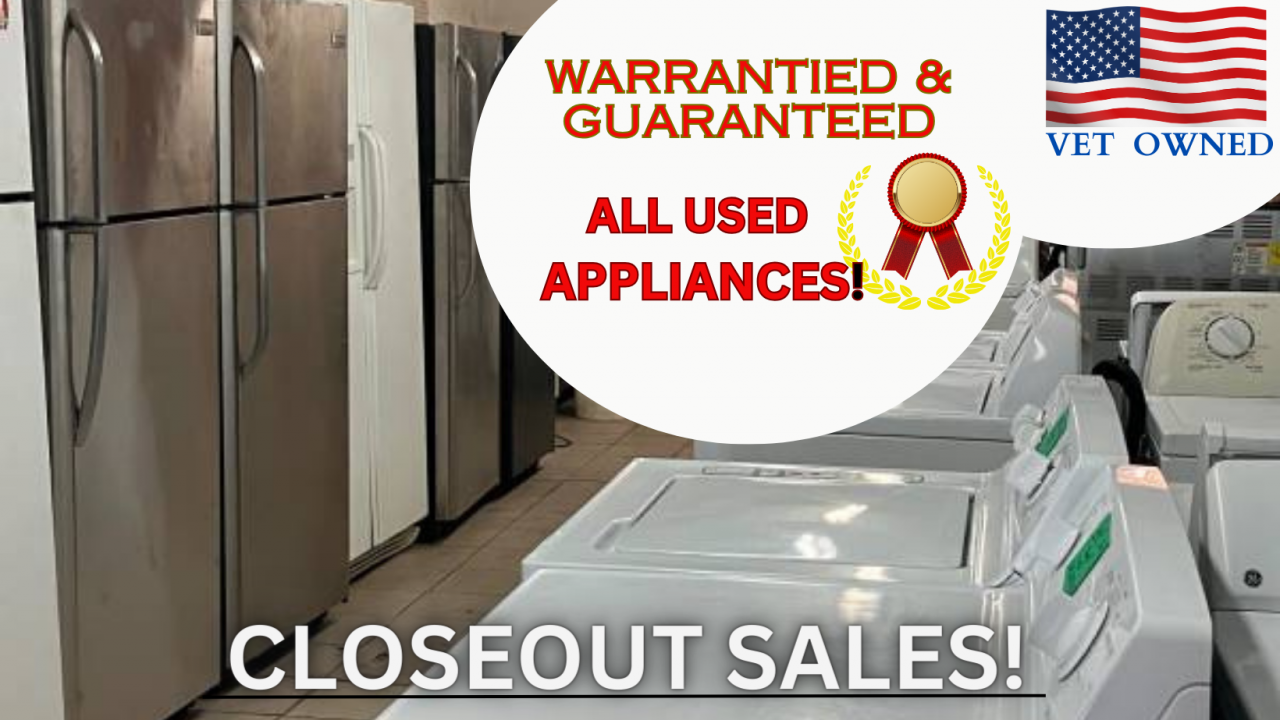 Used Appliances for Sale in San Jose | Delivery & Install